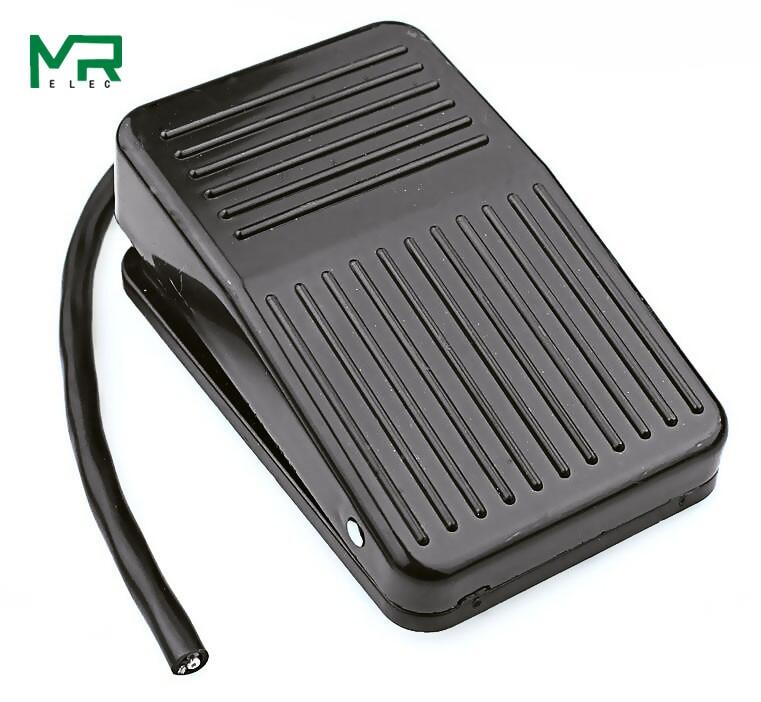 Fs-1 Spdt Nonslip Metal Momentary Electric Power Foot Pedal Push Button ...