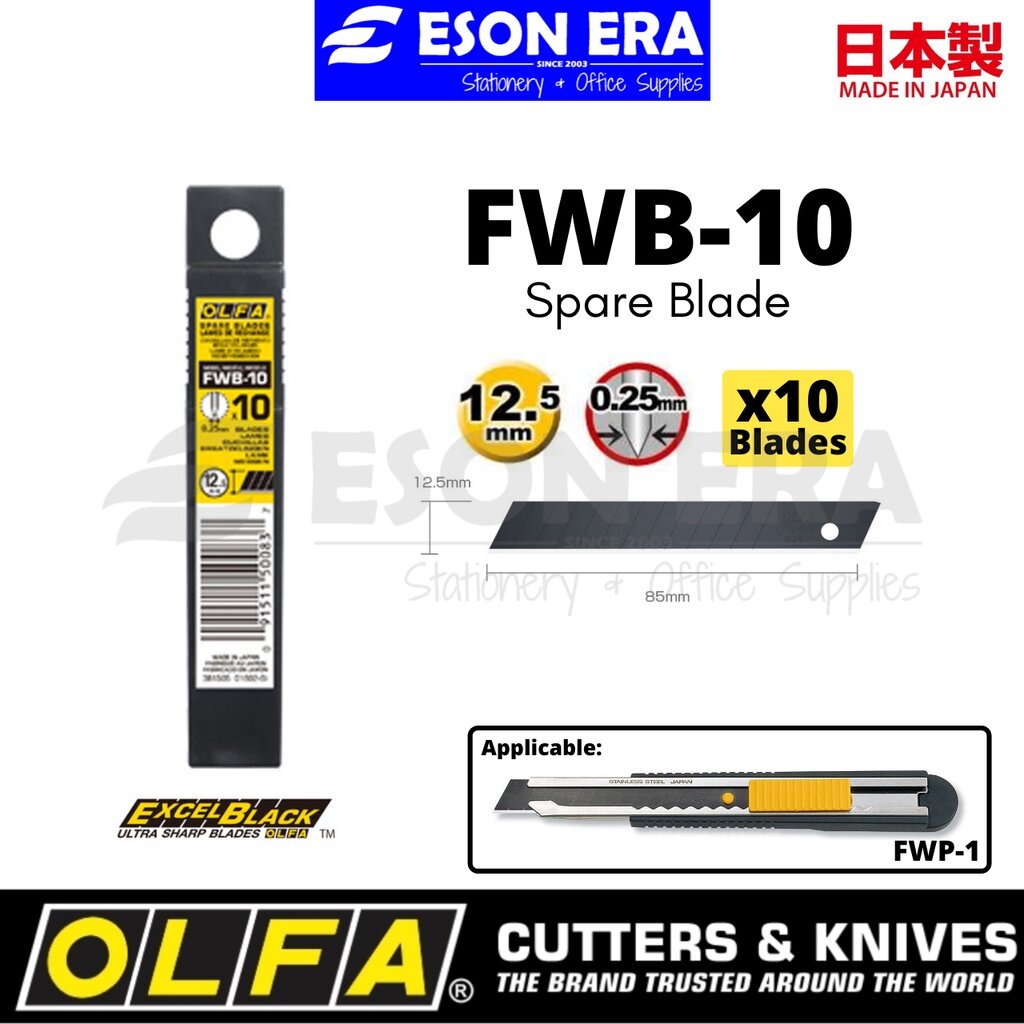 Olfa FWB-10 Spare Blades 12.5mm for FWP-10 10Blades/case | Lazada