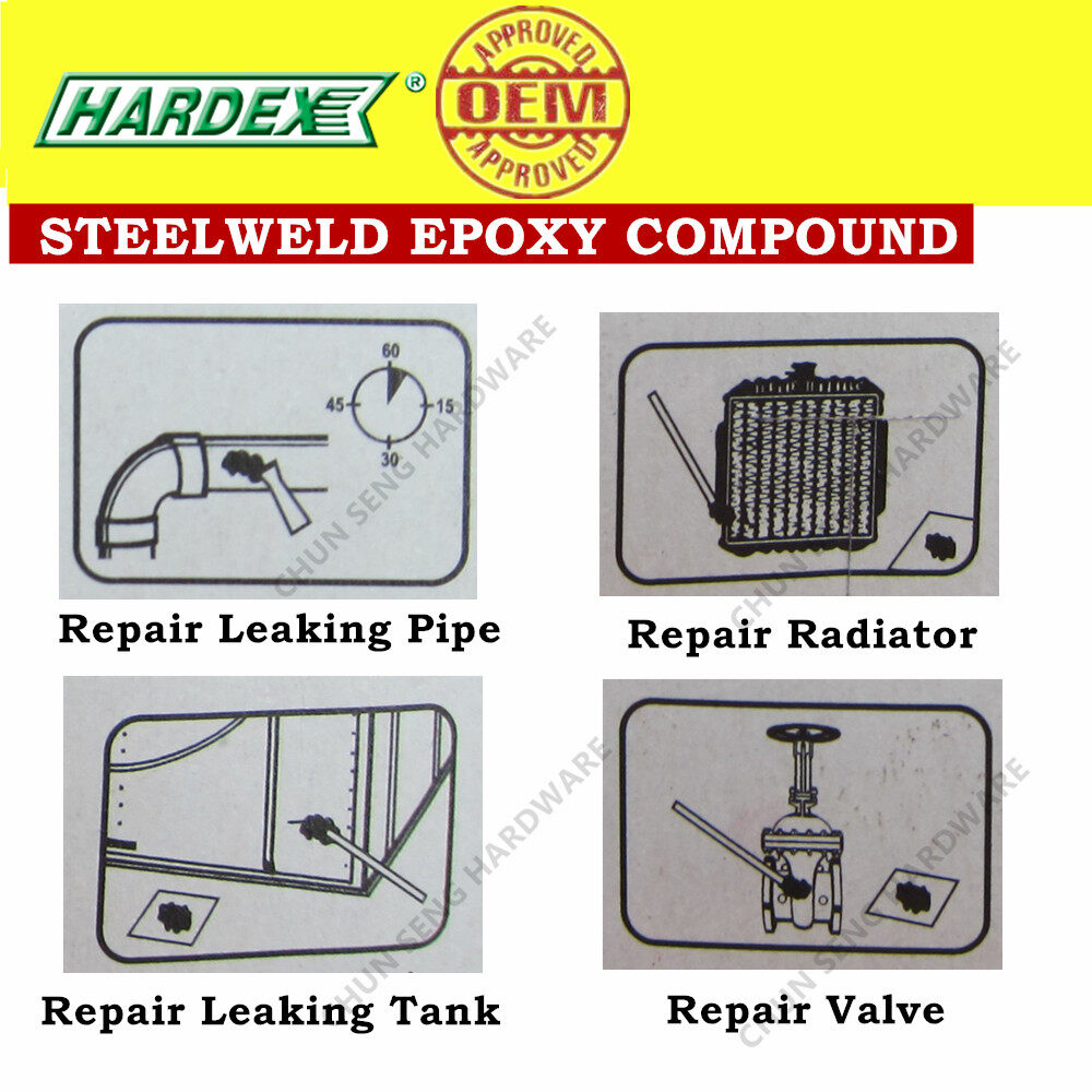 METAL EPOXY HARDEX 5 MINUTES METALWELD EPOXY COMPOUND HE 5 STEELWELD ...
