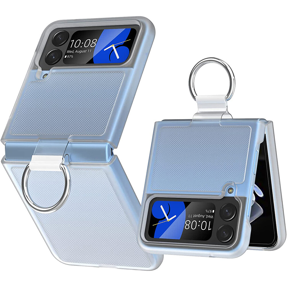 สำหรับ Samsung Galaxy Z Flip 4 Case Z Flip 3 Case พร้อมที่ใส่แหวนUltra ...