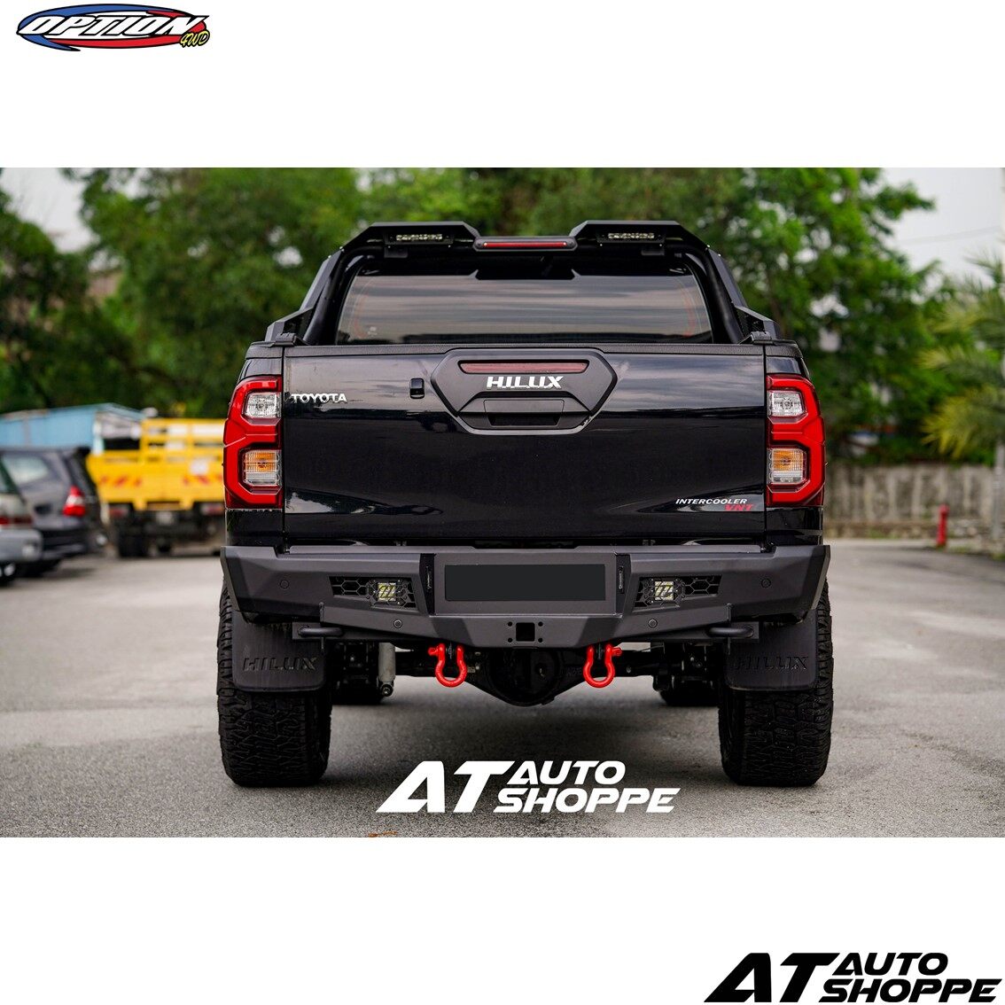 OPTION 4WD REAR BUMPER FIGHTER FOR TOYOTA HILUX REVO ROCCO ROGUE 2015 ...