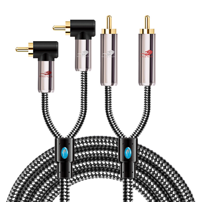 GOLLEY LION RCA Cable 2RCA Male to 2RCA Male Stereo Audio Cable Gold ...