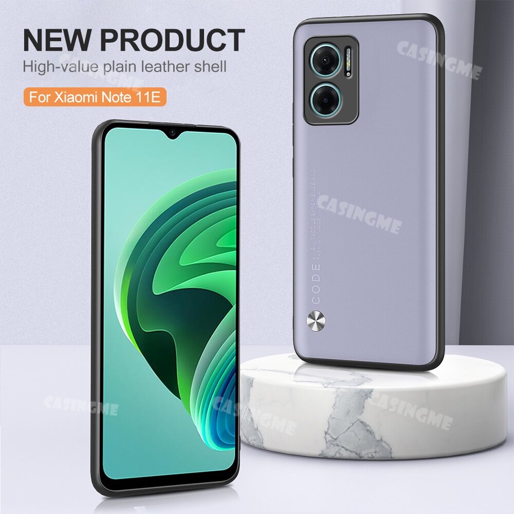 Redmi 10 5G กรณี Plain หนังปกหลังสำหรับ Xiaomi Redmi 10 5G 2022 10C 10A ...