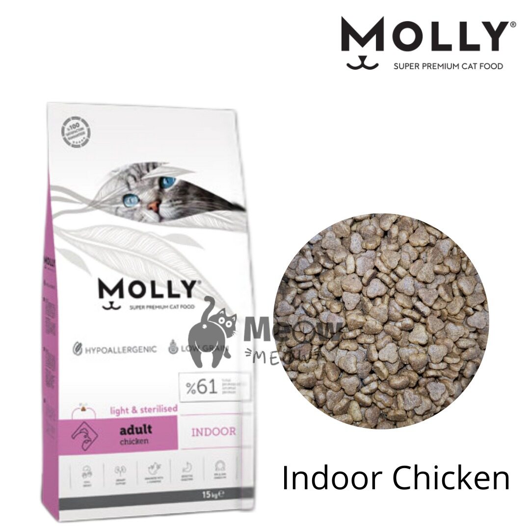 Molly Super Premium Cat Dry Food (Kitten & Mother/Chicken & Anchovy ...