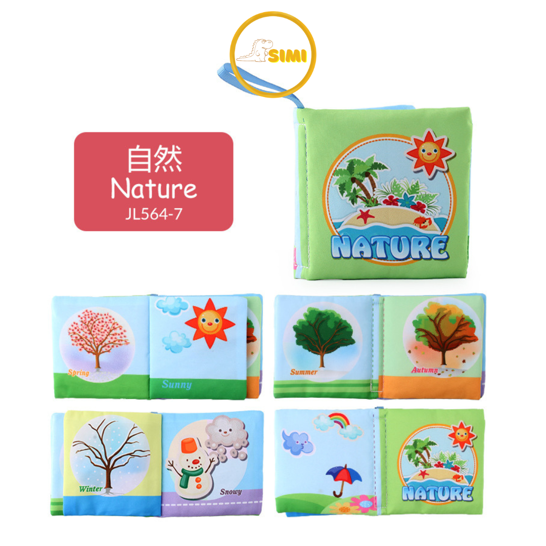 SIMI Baby Soft Cloth Book Fabric Early Learning Education Kids ...