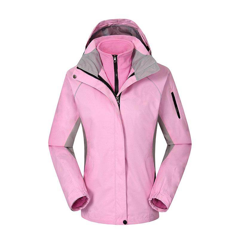 2019 Winter Outdoor Hiking Soft shell Thermal 3 in 1 Jacket Women ...