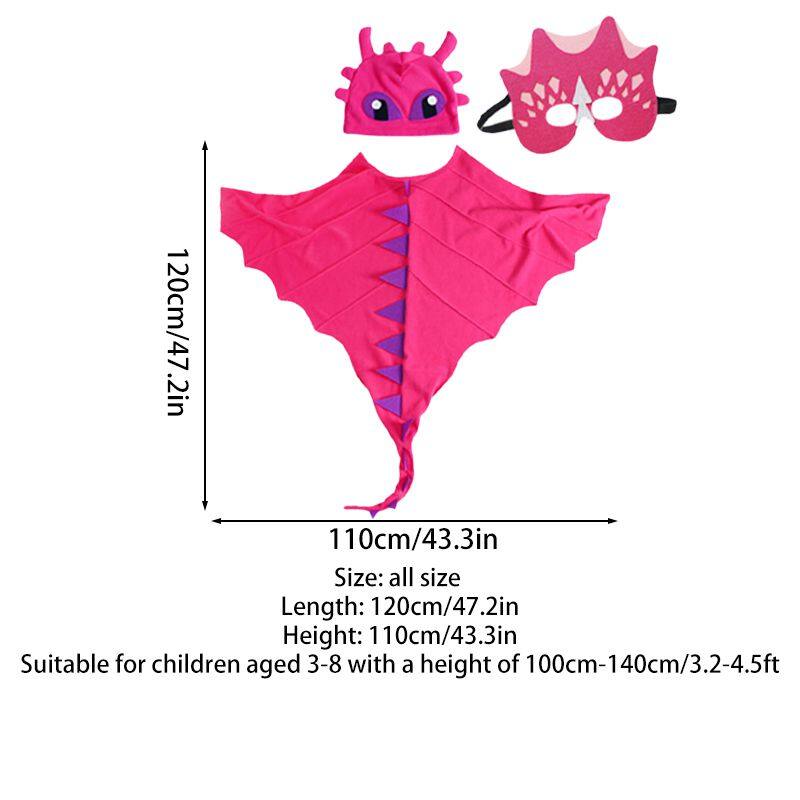 Dragon Cloak With Hat Toothless Dragon Costume Cape Anime Cosplay ...
