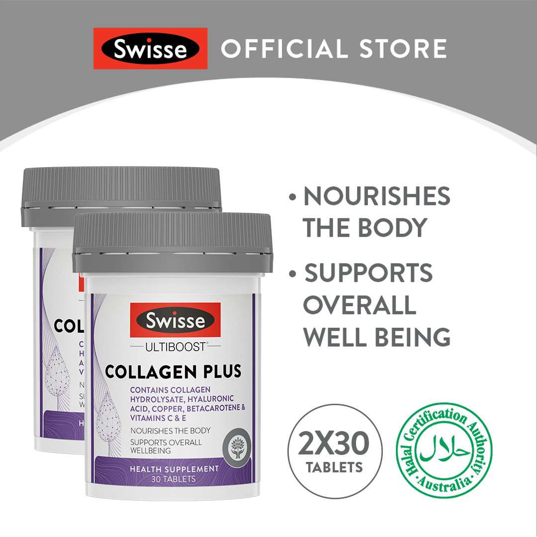 [Twin Pack] Swisse Ultiboost Collagen Plus 30 Tabs | Lazada