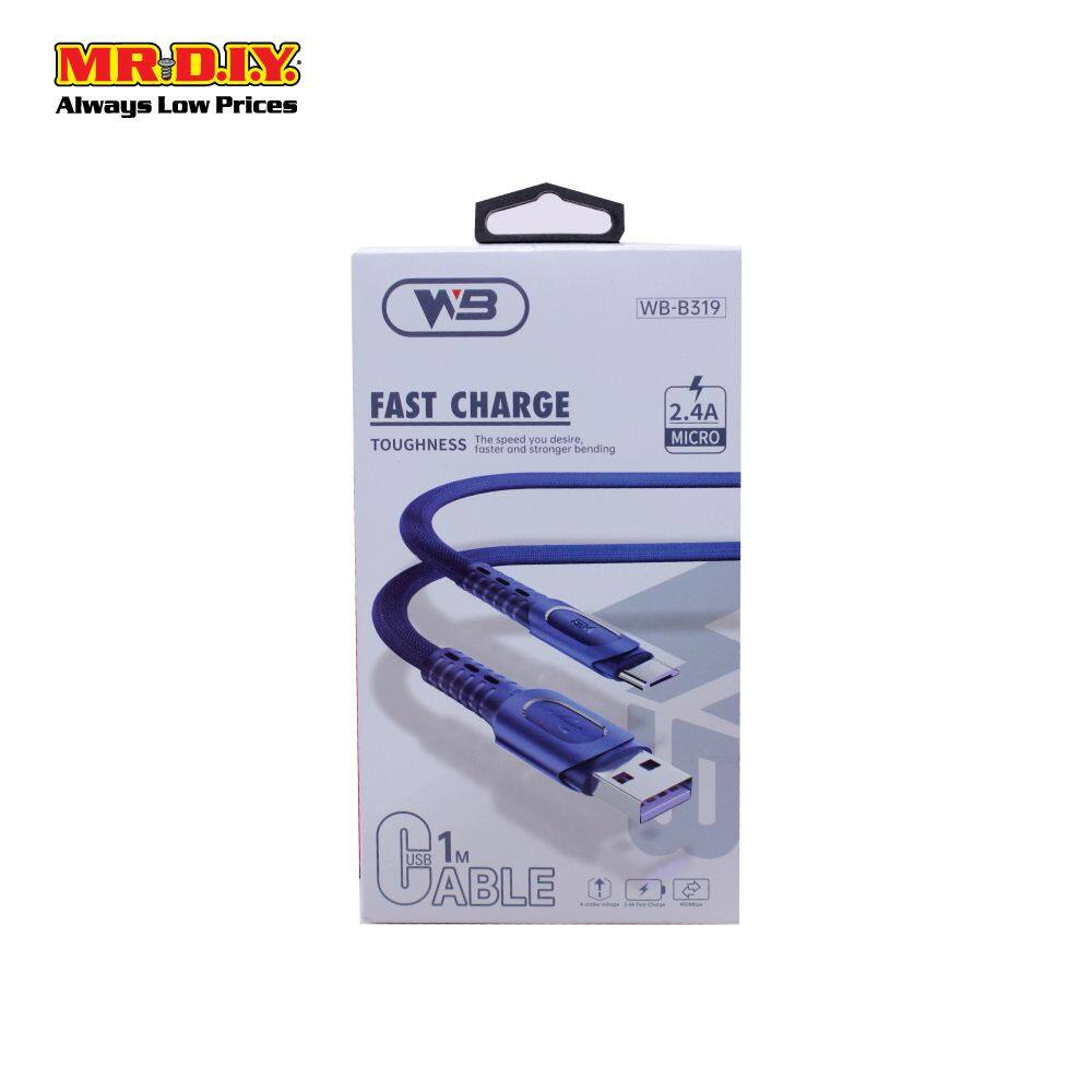 Mr.DIY Fast Charging Usb Cable Wb-B319 -V8 | Lazada