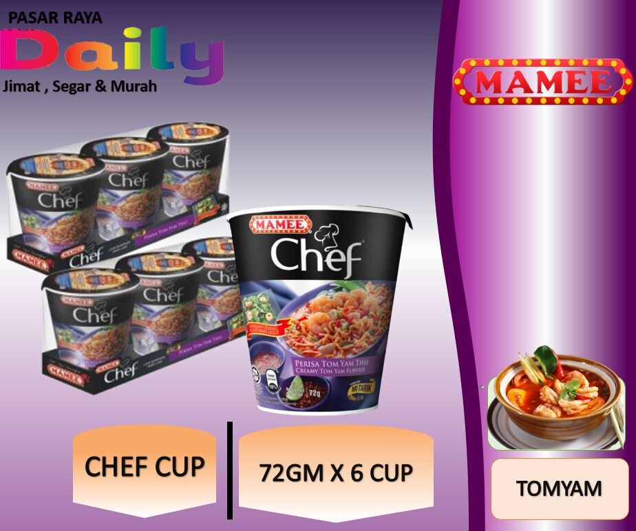 MAMEE CUP CHEF 72GMx6 - TOMYAM (PP) **BUNDLE OF 6** | Lazada
