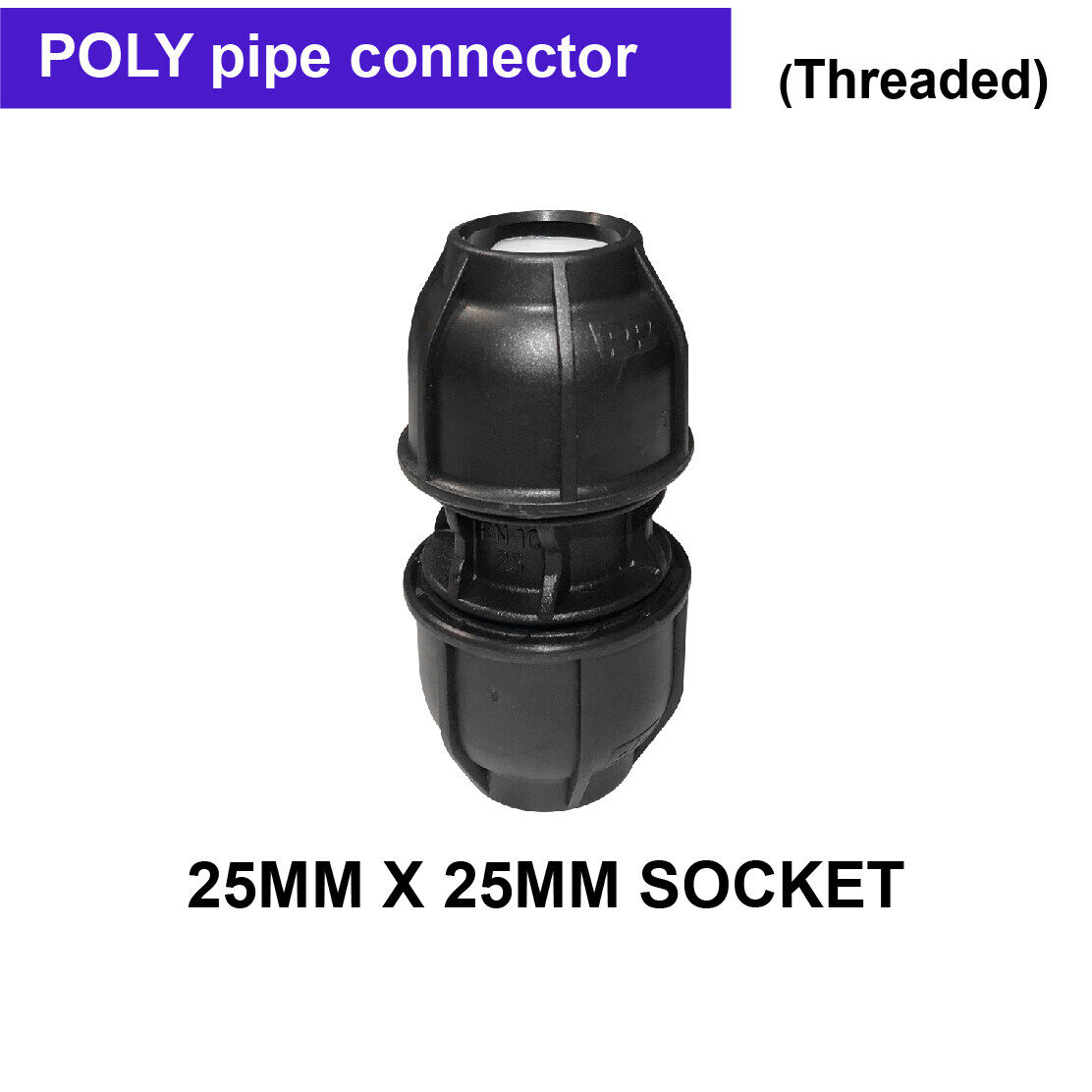 HL MALL 25mm POLY PIPE FITTING HDPE FITTINGS Female Poly pipe Fitting ...