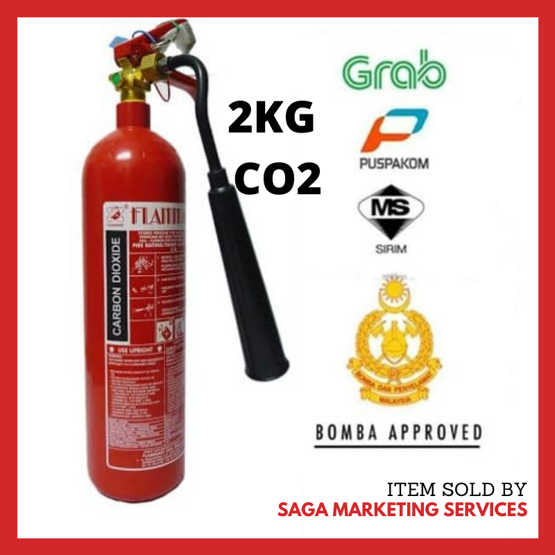 [2kg ABC/CO2] FIRE EXTINGUISHER / PEMADAM API SIRIM CO2/ABC Powder ...