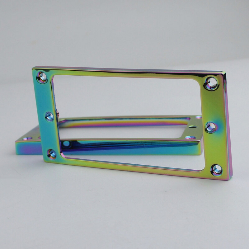 2 PCS Chrome Pickup Mounting Rings For Humbucker Pickups Cover Frame ...