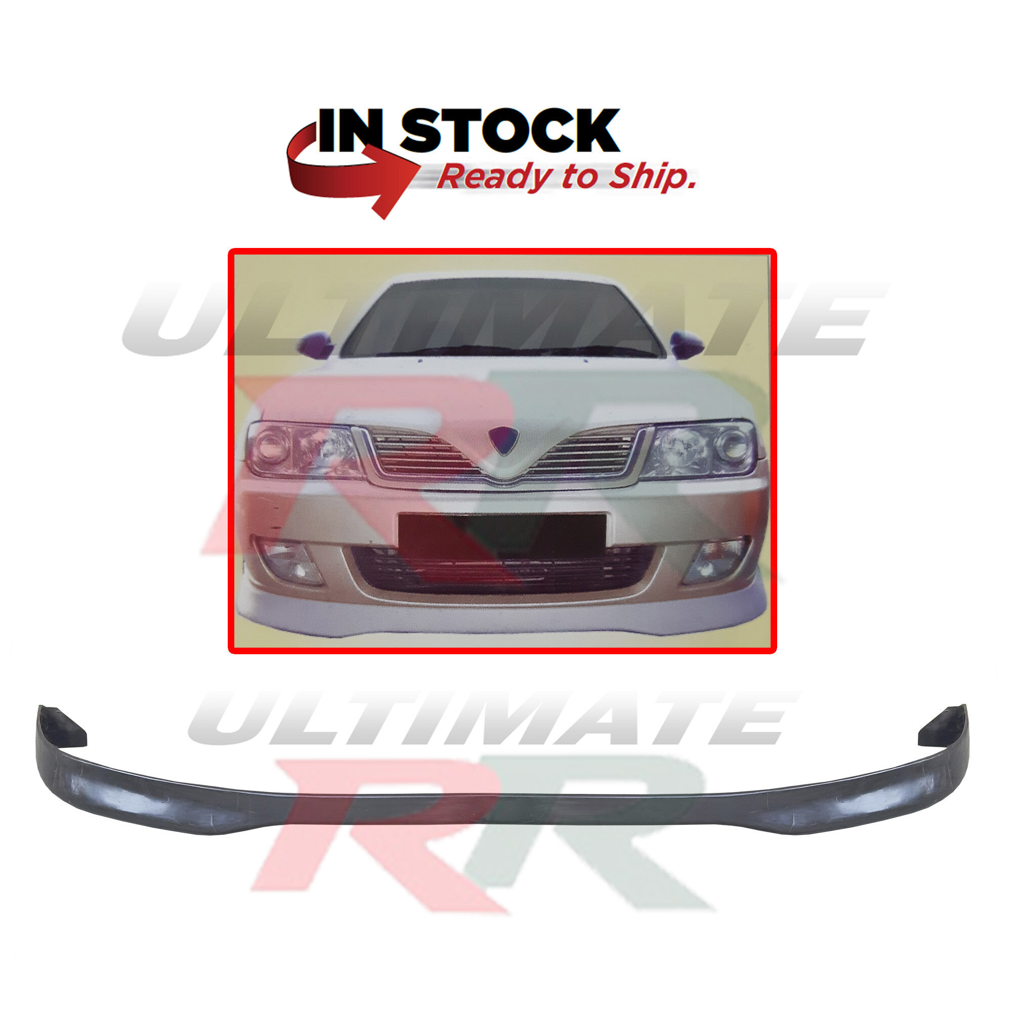 Proton Waja (2000 - 2011) Type R Sport Style Front Skirt Skirting ...