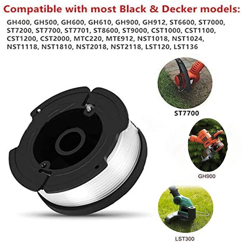 Lawn Trimmer Line, 7 Pieces Thread Spools for Black and Grass Trimmer ...