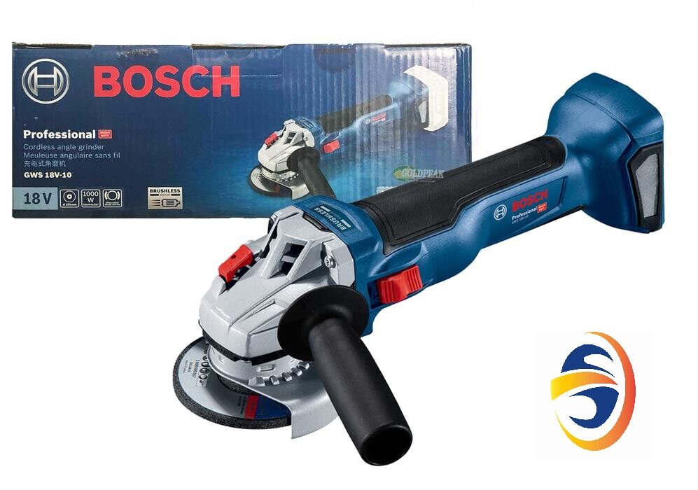 Bosch Cordless Angle Grinder GWS 18V-10 Professional + Starter Kit (2 ...