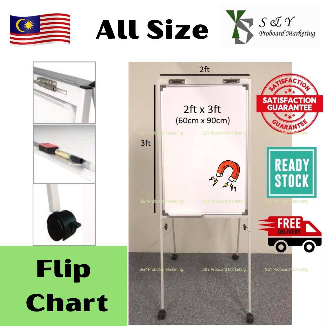 Flip Chart White Board Size 2x3 3x4 Magnetic Whiteboard | Lazada