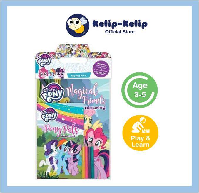 My Little Pony Activity Pack with Colouring Book Activity Pad & Colour ...