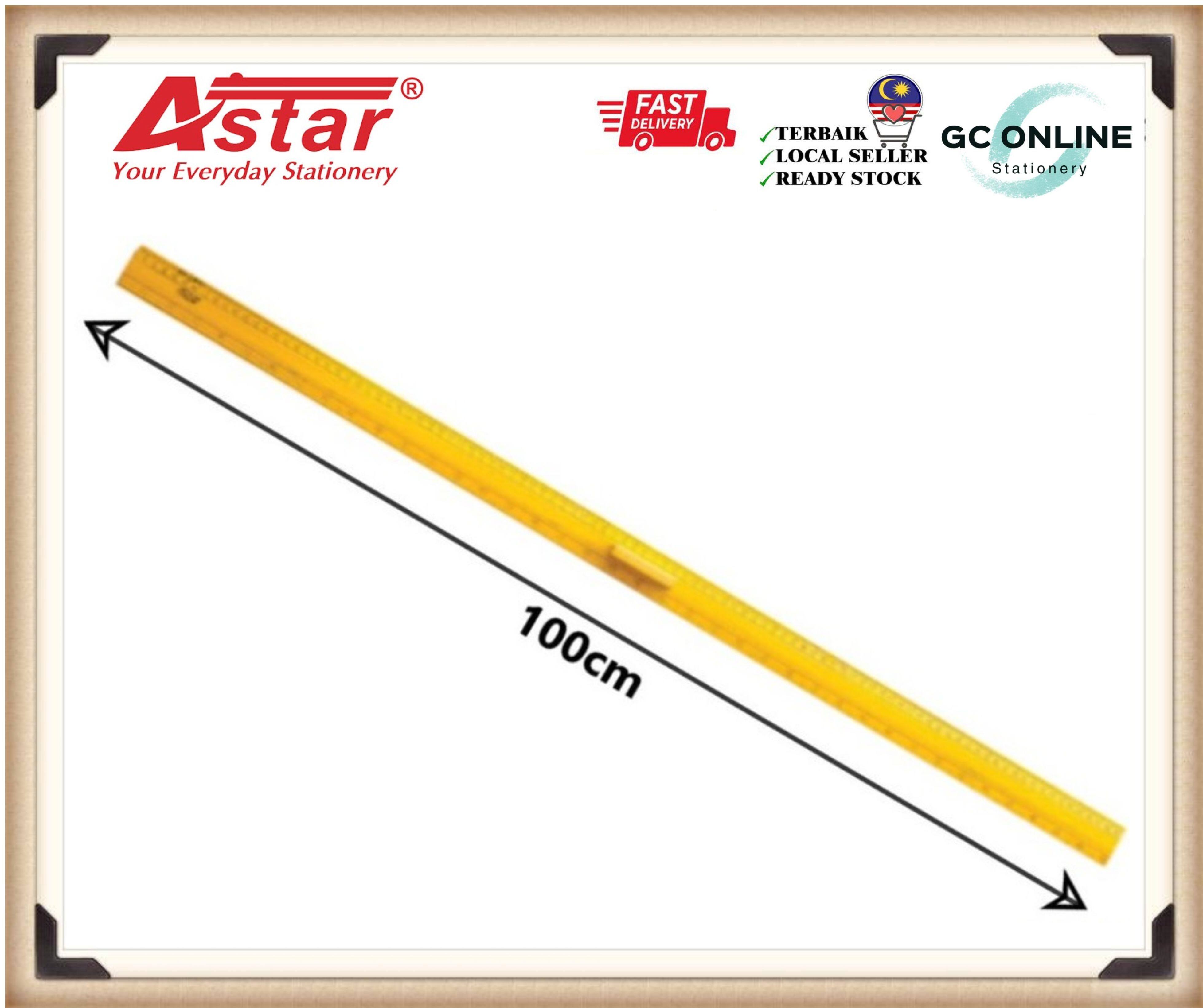 Astar 100cm Wooden Ruler 39" / Pembaris Kayu 1 Meter | Lazada