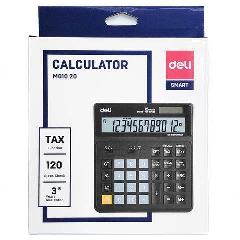 DELI M011 20 Calculator TAX Function 120 Steps Check Original | Lazada