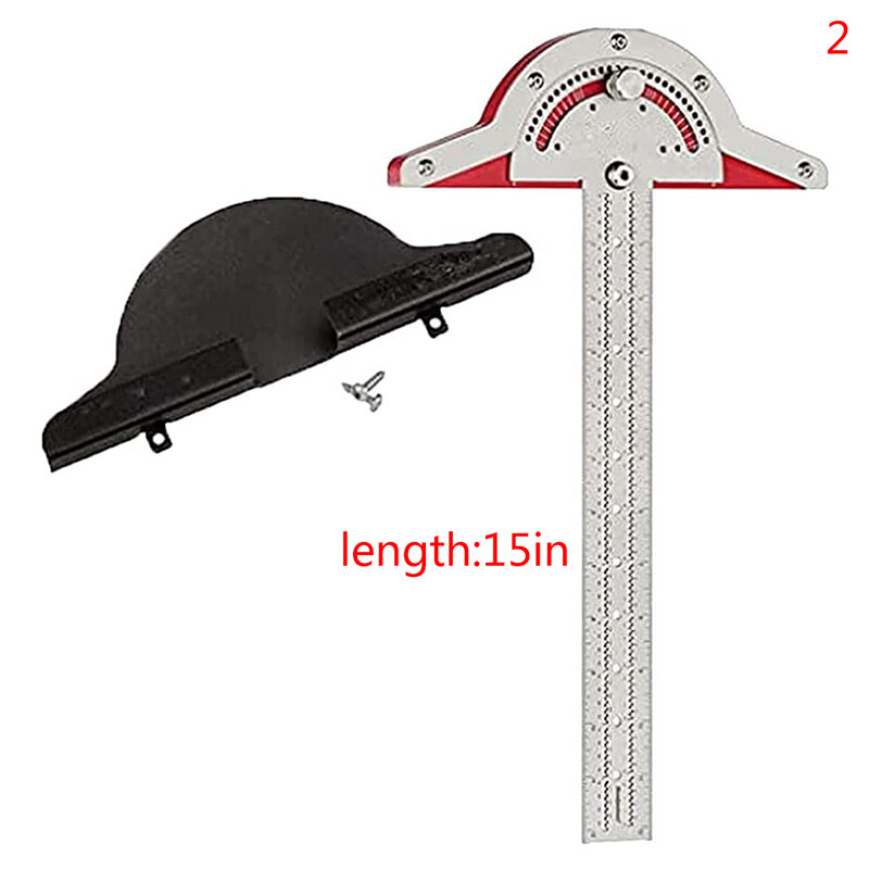 yertfdg Woodworkers Edge Rule Adjustable Protractor Angle Finder ...