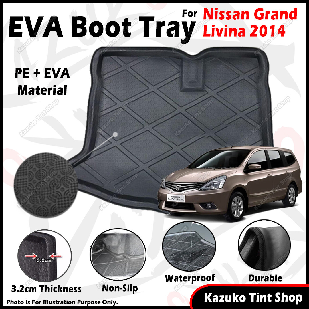 EVA For Nissan Grand Livina EVA Copolymer Car Boot Tray Luggage Cargo ...