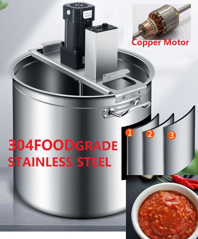 Automatic Cooking Mesin Pengacau Sambal Rendang Paste Auto Stirrer Pot ...
