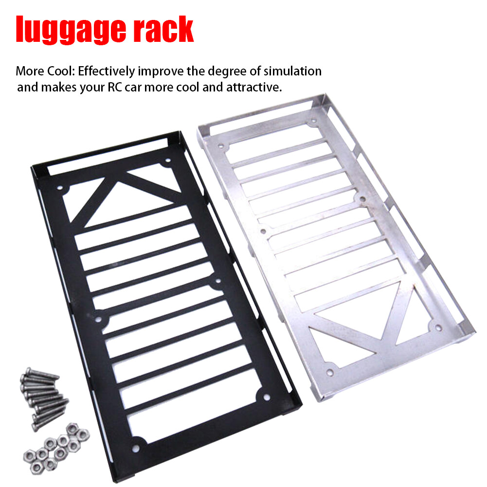WPL C24 RC Car Upgrade Parts Durable Metal Luggage Rack Roof Spare Tire ...
