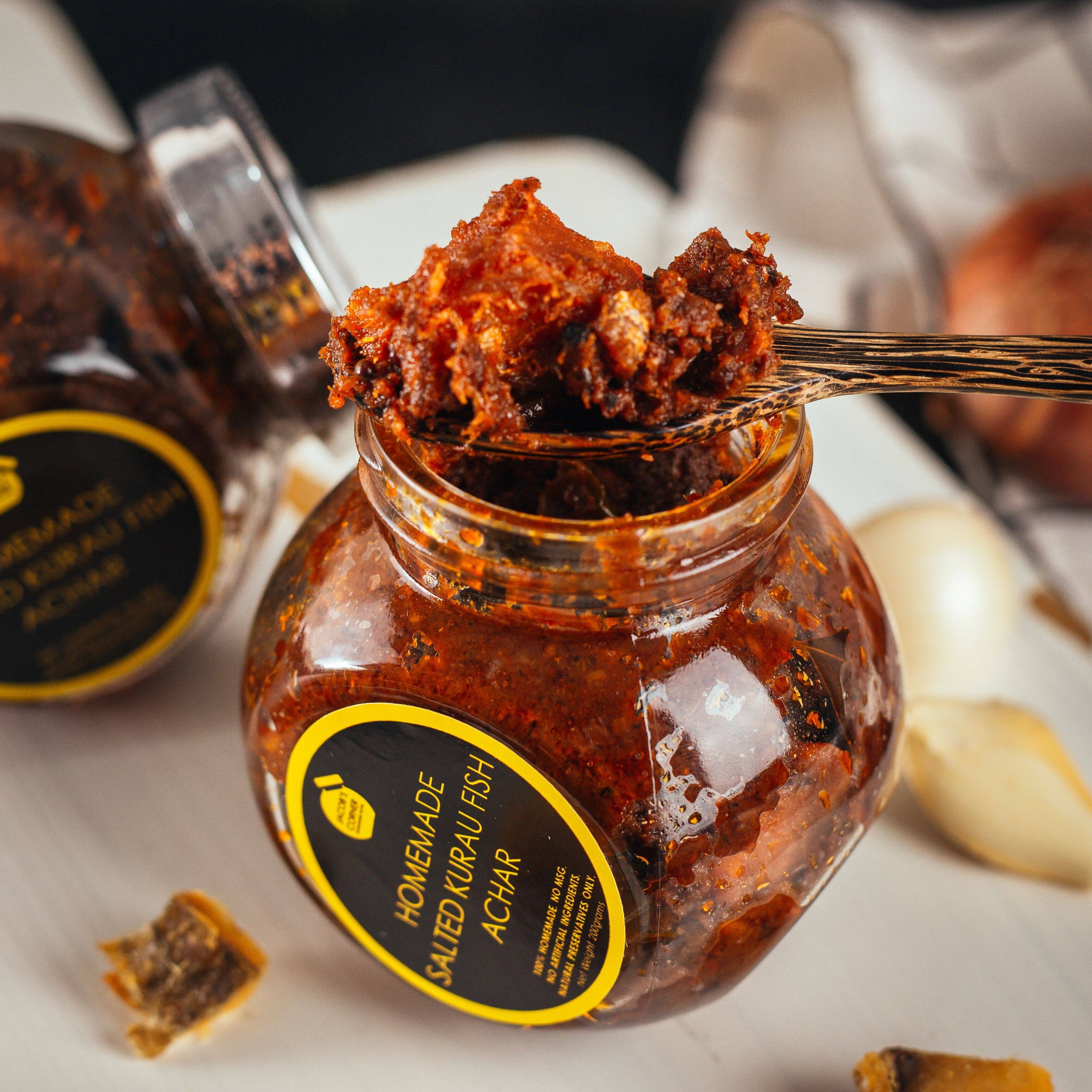 Homemade Salted Kurau Fish Achar | Jacob's Corner Achars | Ikan Masin ...