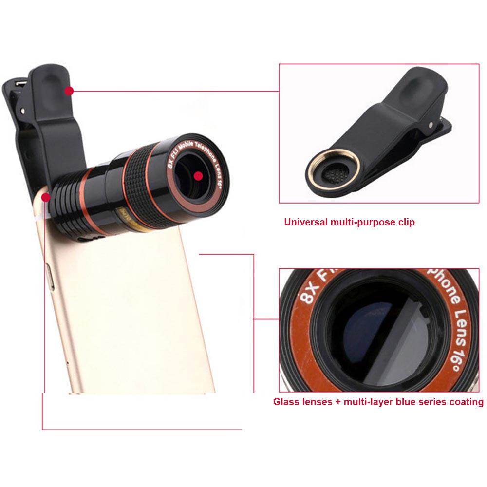 Universal 8x 12x Mobile Phone for Camera Smartphone Lens HD Telescope ...