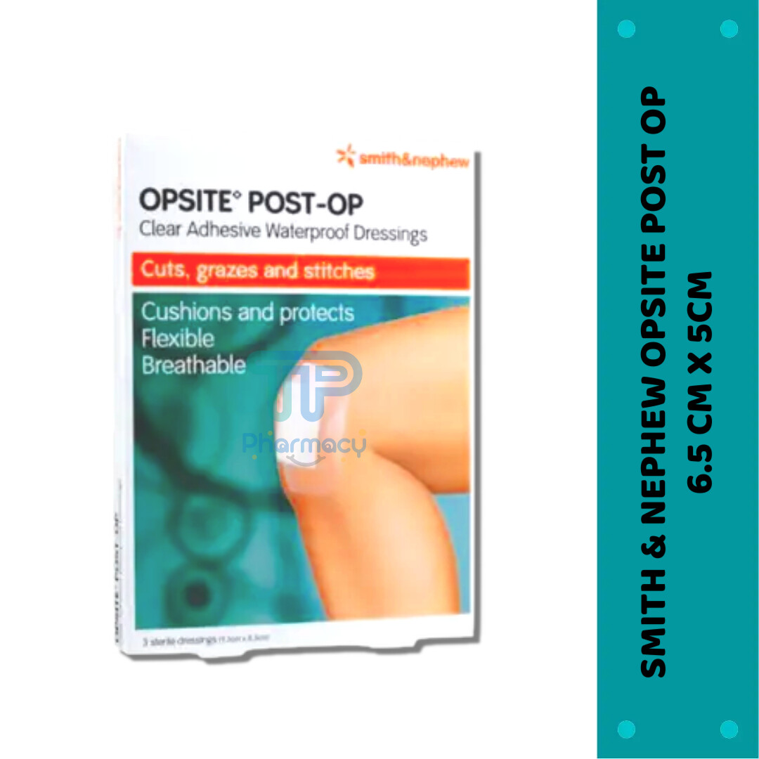SMITH & NEPHEW OPSITE POST-OP CLEAR ADHESIVE WATERPROOF DRESSINGS 6 ...