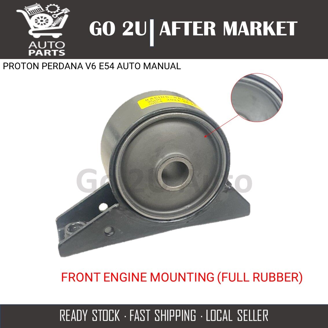 FRONT ENGINE MOUNTING ( FULL RUBBER ) - MB844276 PROTON PERDANA V6 E54 ...