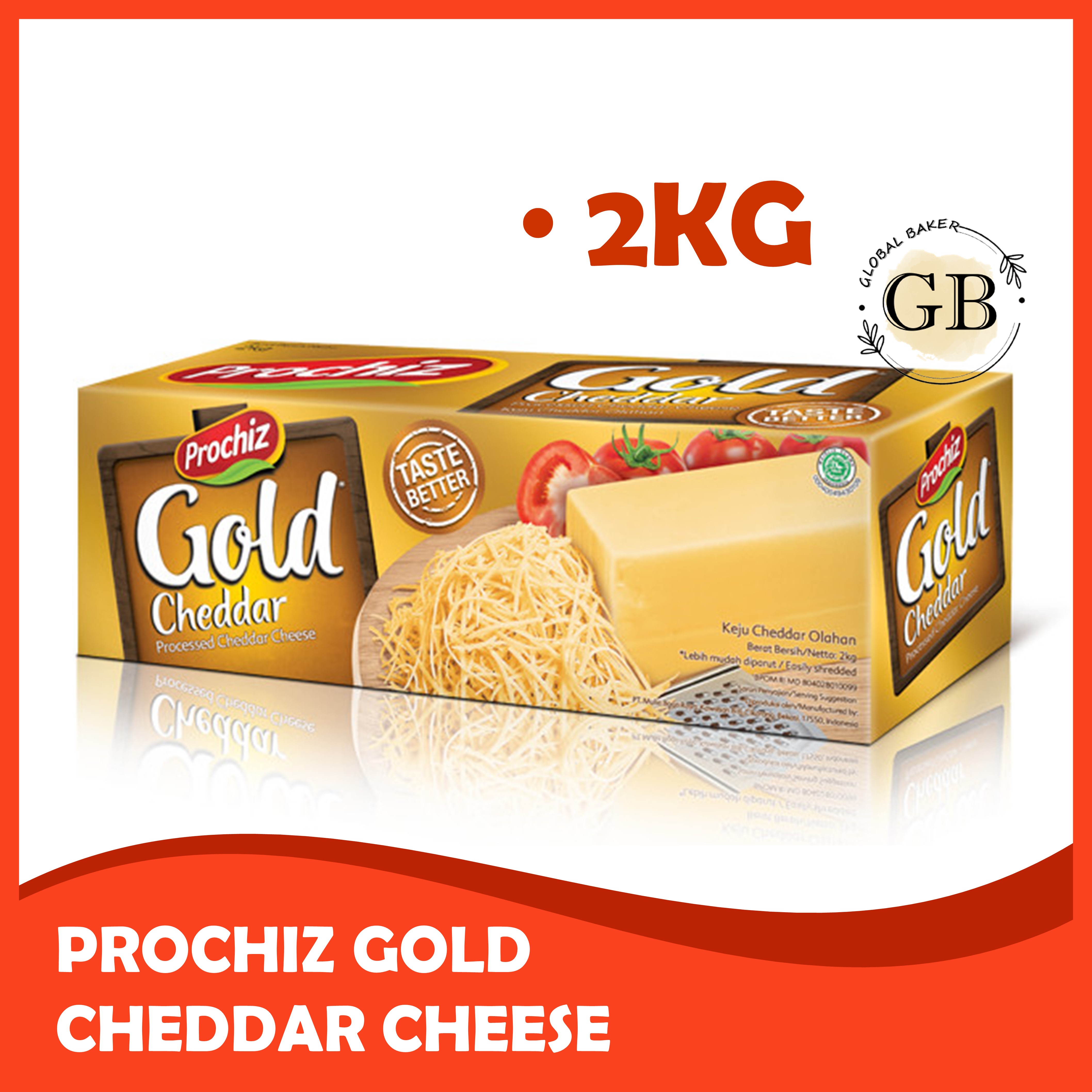 CHEDDAR CHEESE / PROCHIZ GOLD CHEDDAR CHEESE 2kg (EXP NOV'24) | Lazada