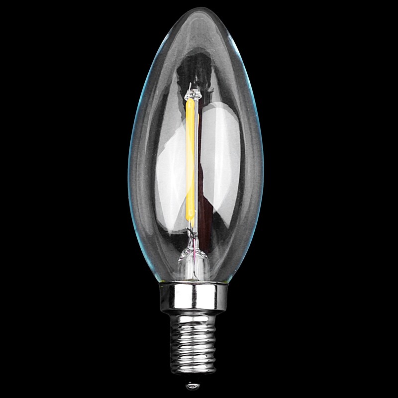 4X Dimmable E12 2W COB Edison Candle Flame Filament LED Light Bulb Lamp 10x3.5cm - JonesMayer ...