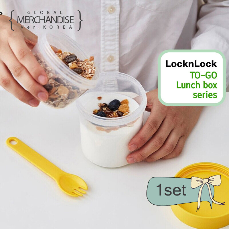 LocknLock To-Go Two Way Container 870ml LLS222L bottle type food ...
