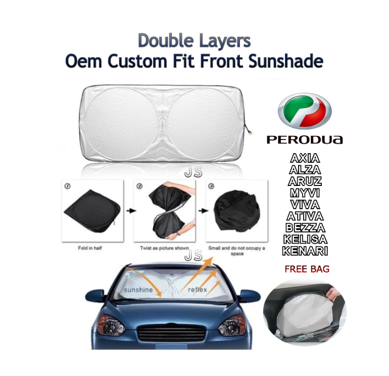 Customized For ~ PERODUA CAR OEM Fit Front Windscreen Sun Shields ...