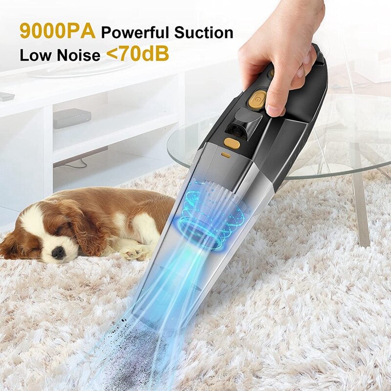 Handheld Vacuum Cordless, Dust Buster Cordless Rechargeable, Wet-Dry ...