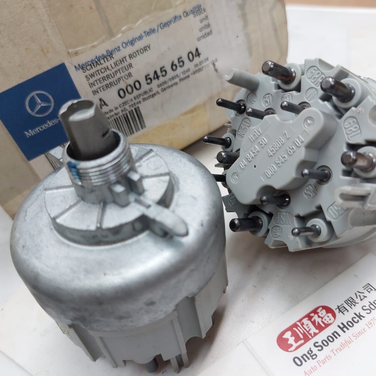 Mercedes W140 Original Rotary Switch Head Light 13 pins 12V 000 545 ...