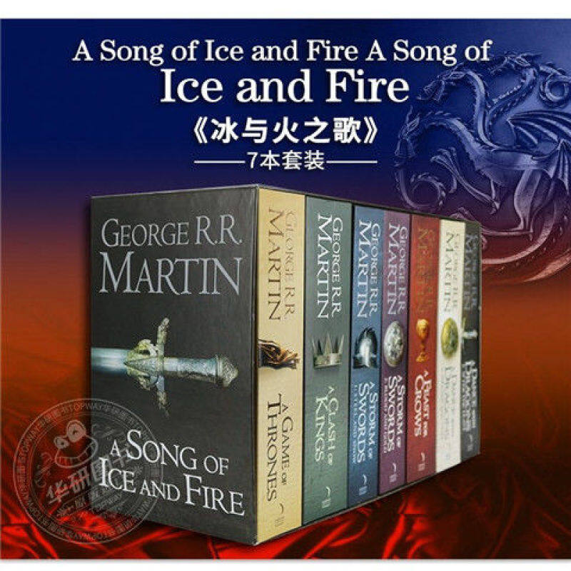 [In Stock] [7 Books/Set] [The Original English Version of the Text a Song ice and Fire [Give ...