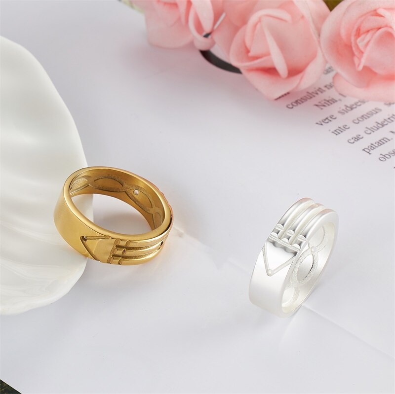 Stainless Steel Trendy Unisex Rings Atlantis Rings For Women/Men ...