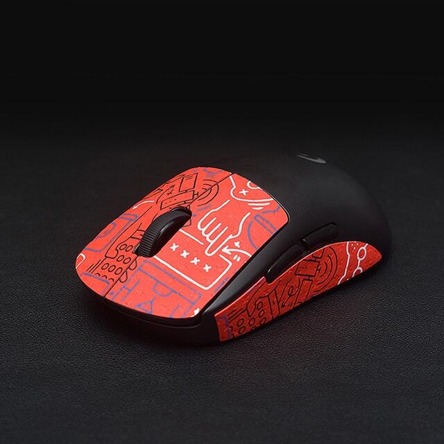 Mouse Grip Tape Skate Handmade Sticker Non Slip Lizard Skin Suck Sweat ...