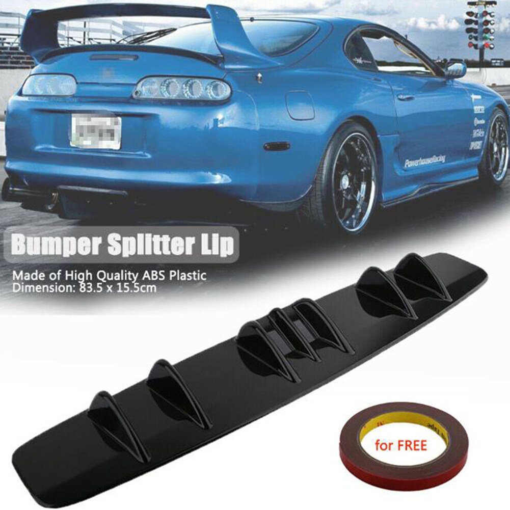 【AM】 Shark Fin สปอยเลอร์ Pw ด้านหลังรถยูนิเวอร์ซัลสปอยเลอร์7-Wing Shark ...