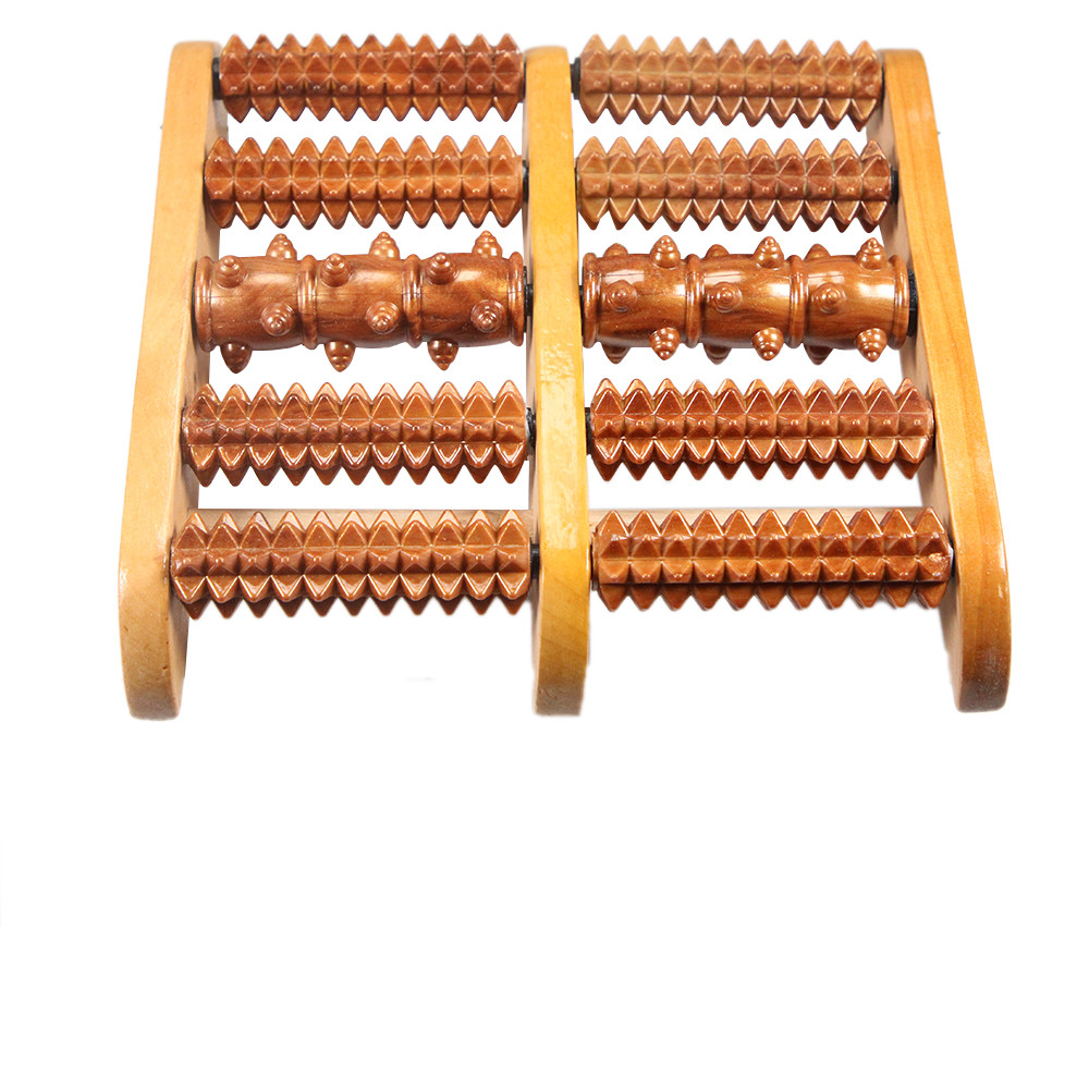 Hengfa Lina Wooden Foot Massager Roller Relax And Relieve Plantar 3595