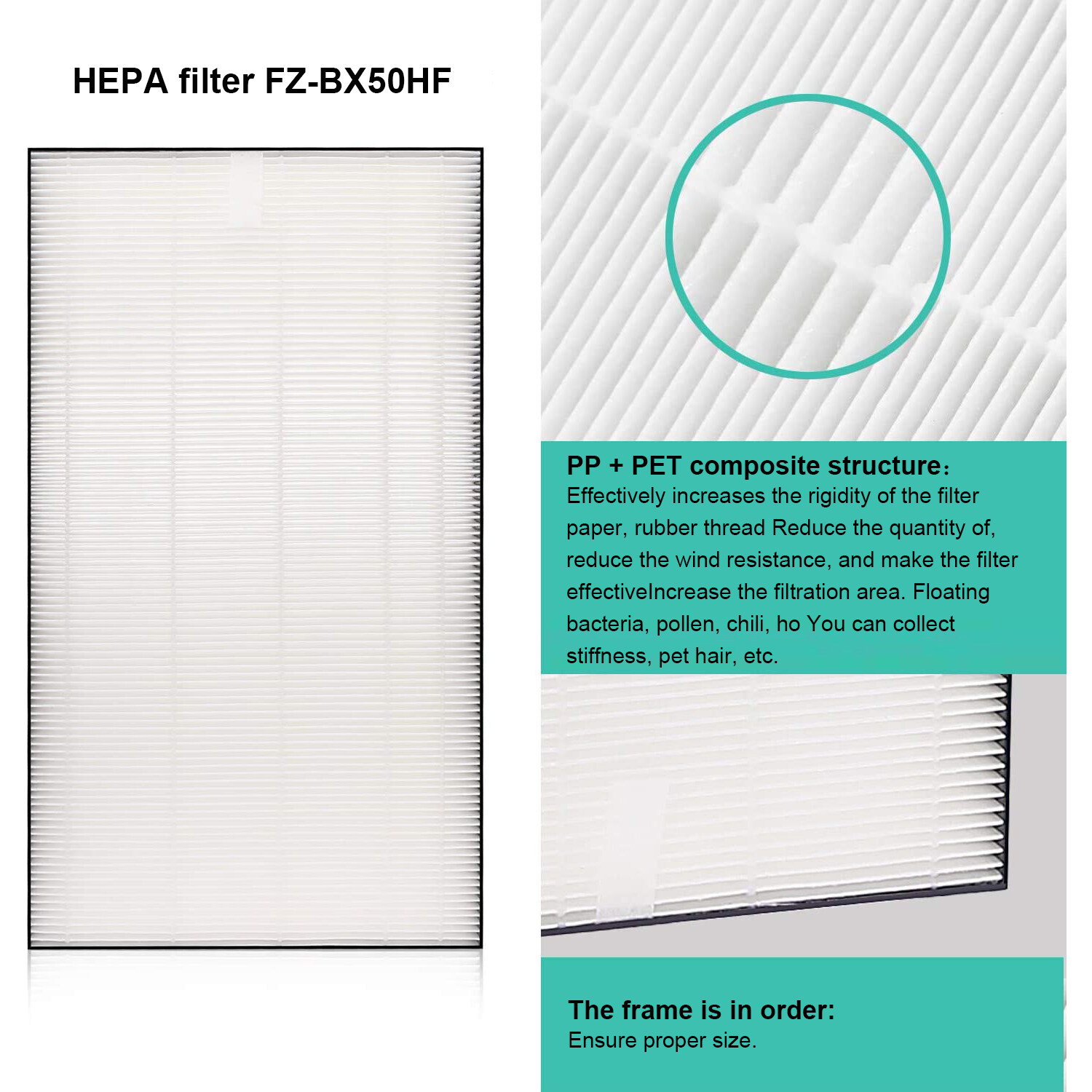 ตัวกรอง Hepa FZ-C100HFE FZ-C100DFE ตัวกรองเครื่องฟอกอากาศ HEPA สำหรับ ...