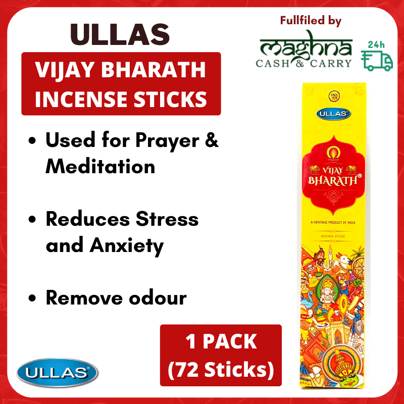 Ullas Agarbatti Vijay Bharath Incense Sticks - 1 Pack (72 Sticks) | Lazada