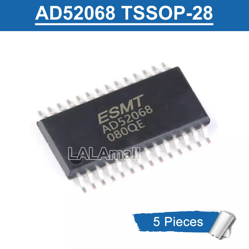 5ชิ้น AD52068 TSSOP28 AD IC เครื่องขยายเสียงชิป SMD Class-D 52068 TSSOP ...