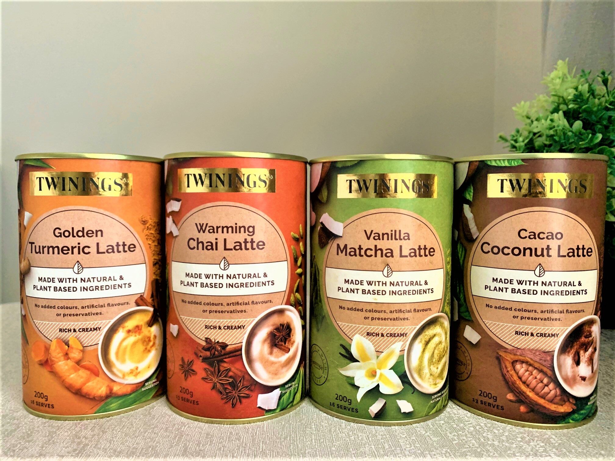 Exp:1/10/22 Twinings Plant Based Latte Series Vanilla Matcha, Warming ...