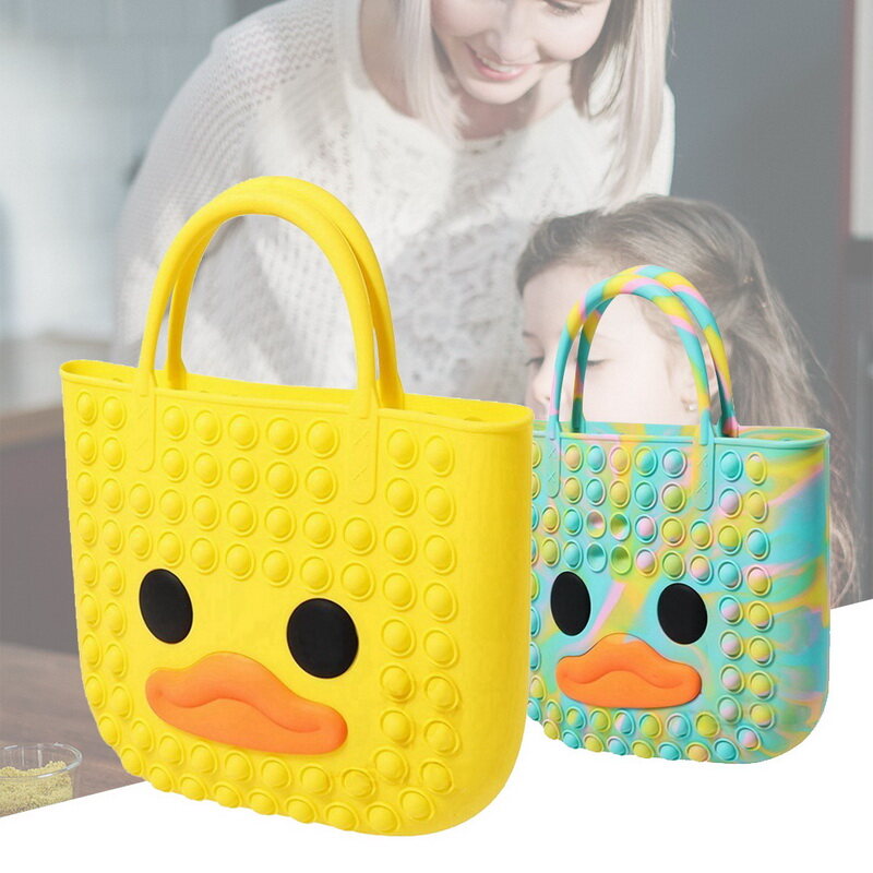 Bubble Toys Tote Bag for Kids Coin Purse Silicone Toys Bag Fidget Toy ...