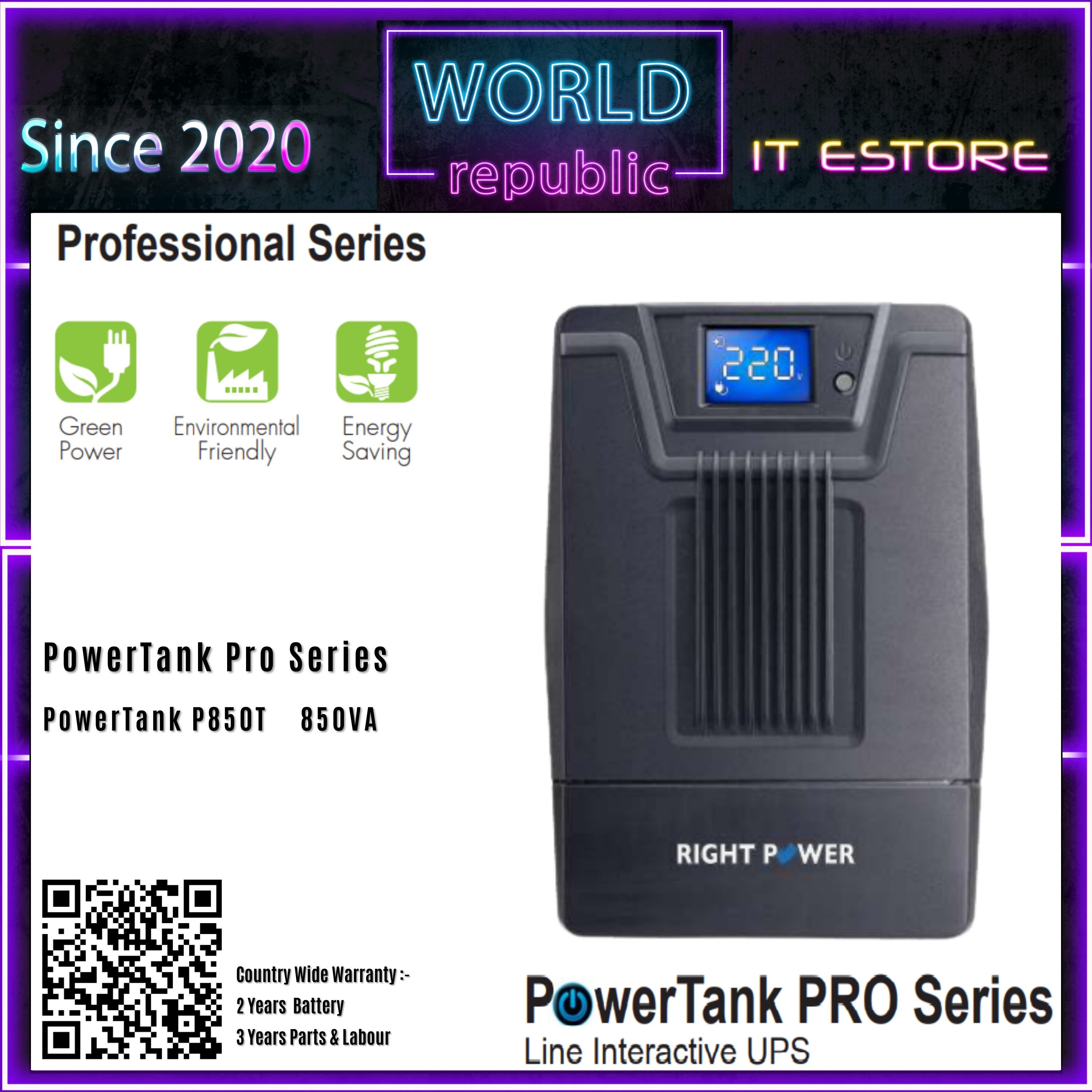 Right Power UPS - PowerTank Pro P850T / P1000T / P1250T / P2000T ...