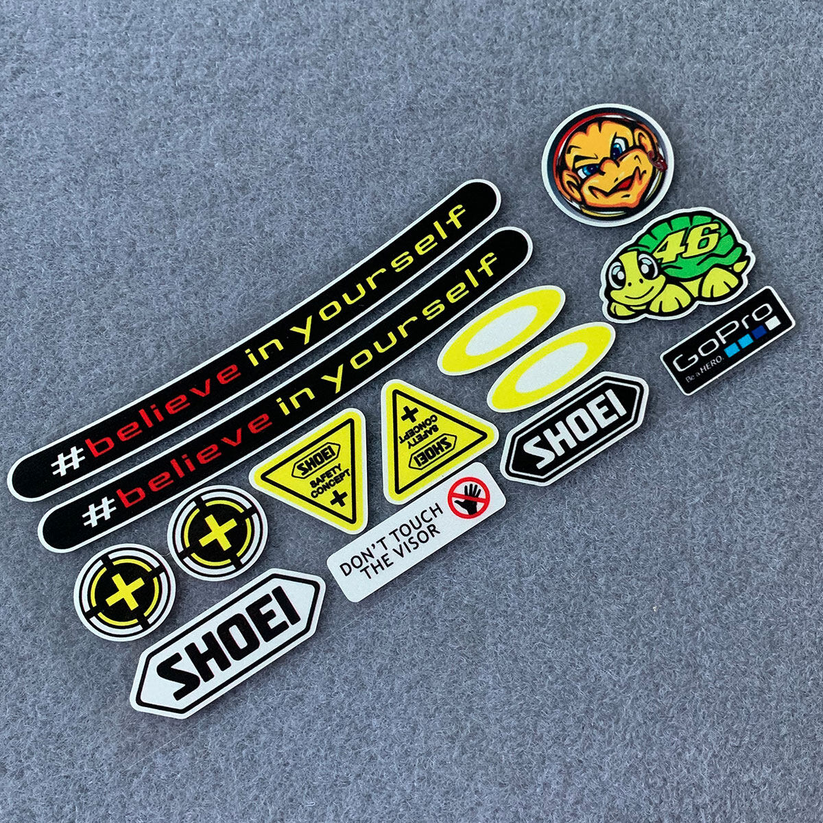 Reflective Motorcycle Side Strip Bike Helmet Sticker Car Styling Vinyl ...